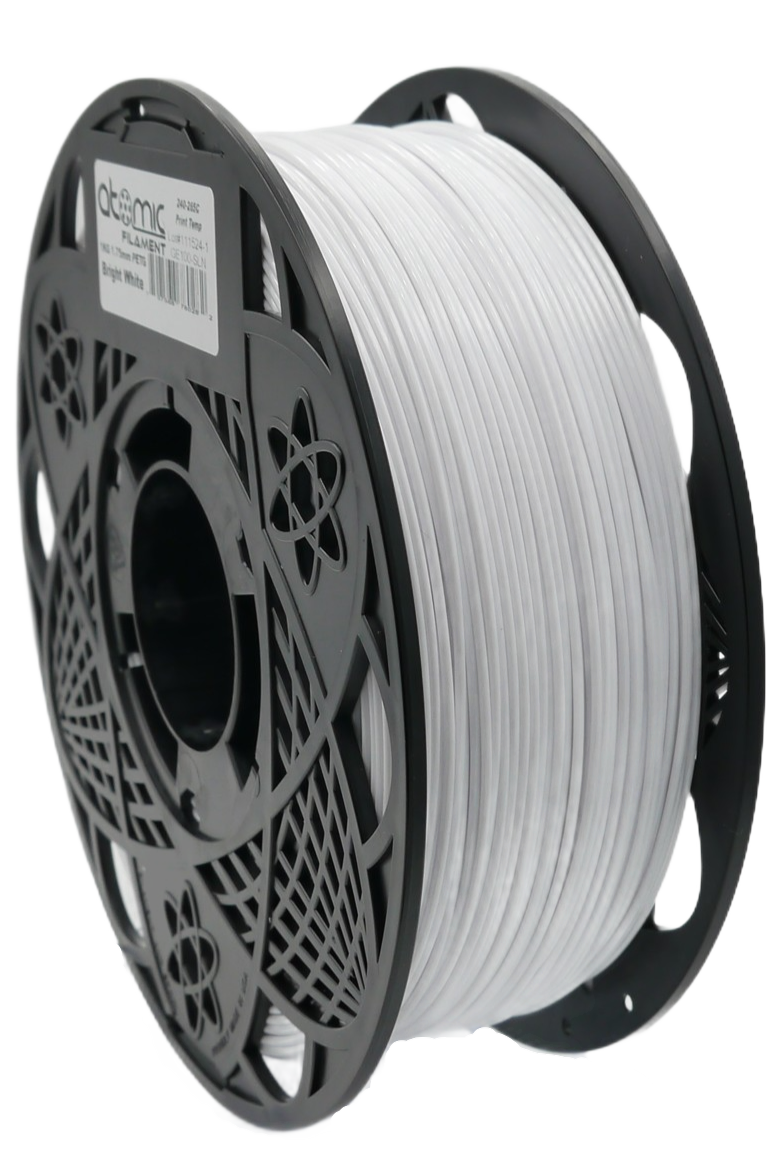 Atomic Filament Bright White Opaque PETG PRO 1.75mm 1KG