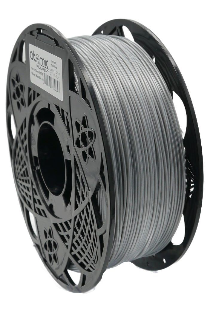 Atomic Filament Metallic Silver v2 PETG PRO 1.75mm - 3.5KG