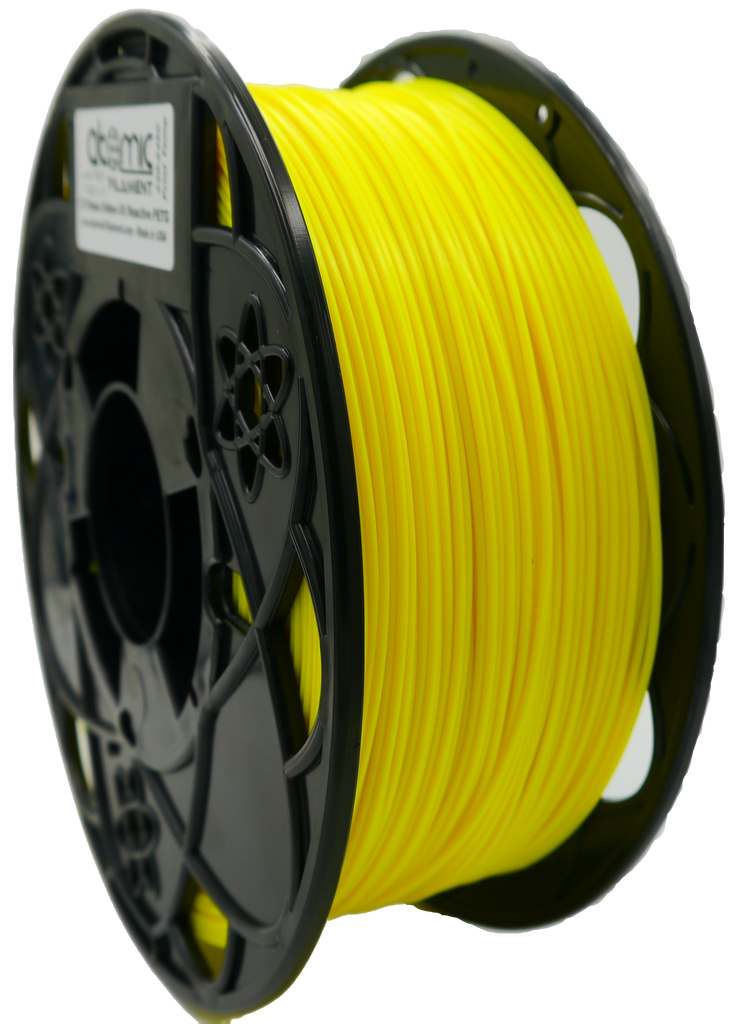 Atomic Filament Neon Yellow UV Reactive Opaque PETG PRO 1.75mm 1KG
