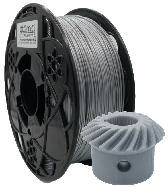 Atomic Filament Metallic Silver V2 PLA Filament 1.75mm 1KG