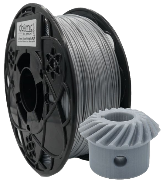Atomic Filament Metallic Silver V2 PLA Filament 1.75mm 1KG